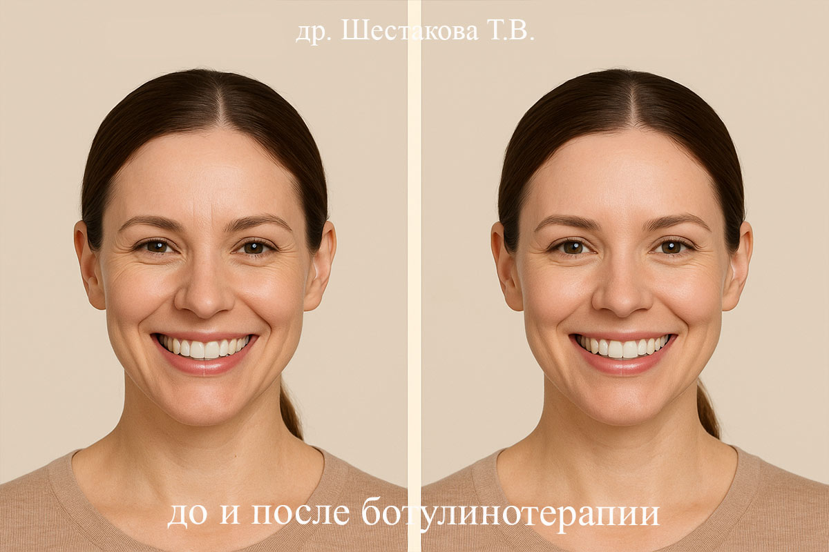 Ботокс до и после фото — реальные результаты по зонам и возрастам